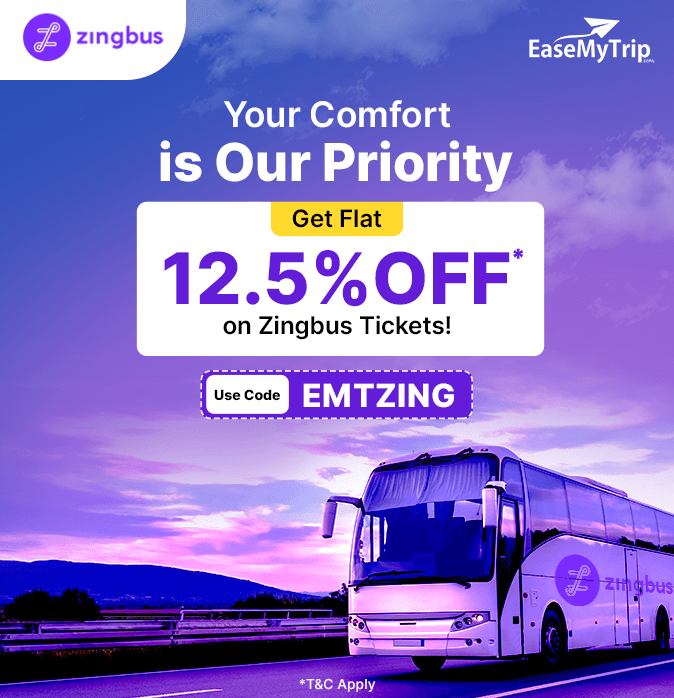Zingbus Offer, Get Flat 12.5% OFF* on Bus Bookings