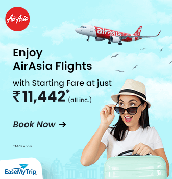 AirAsia Sale, Enjoy Flight Ticket Booking Starting at just INR 11, 442*