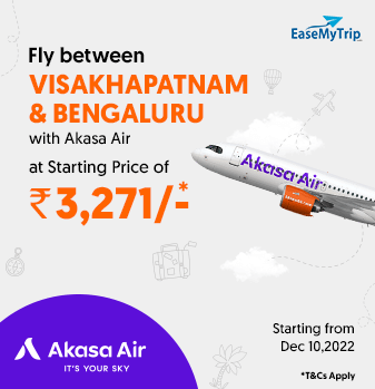 Akasa Air Offer |Fly Direct between Visakhapatnam and Bengaluru Â