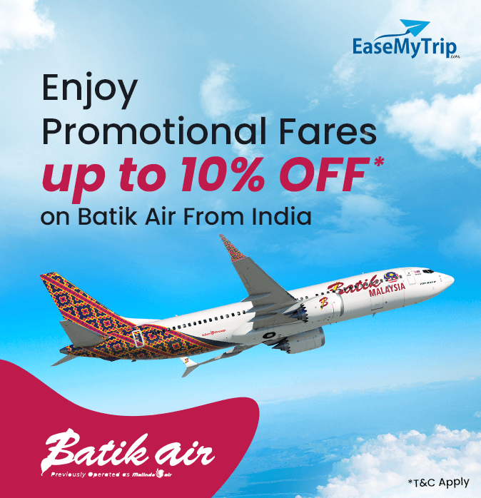 Batik Air Sale, Enjoy up to 10% OFF* on Batik Air From India