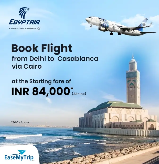 EGYPTAIR Offer, Fly Ex Delhi to Casablanca at the Starting Fares of INR ...