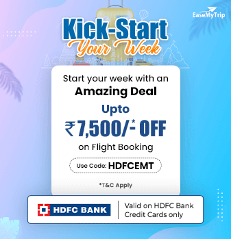HDFC Bank Offer, Flight Sale - Book Flights and Get Discount of Rs.1000