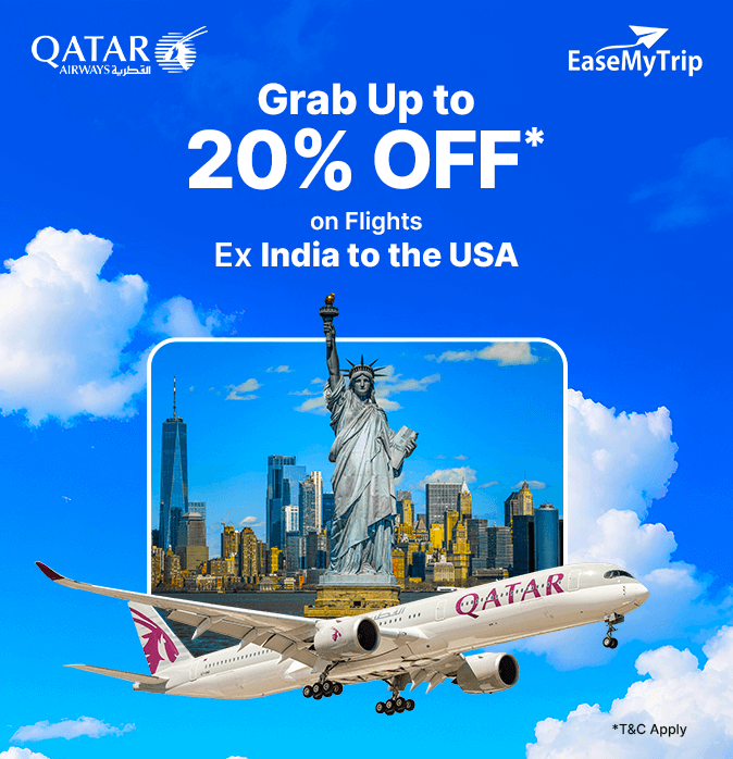 Qatar Airways Offer, Get Up to 20% OFF* on Flights From India to the USA