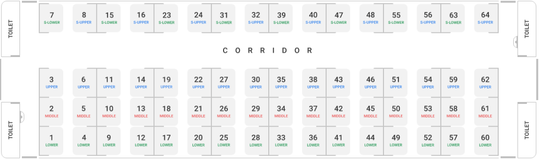 22672 Tejas Express Coach Position & Seat Layout | EaseMyTrip